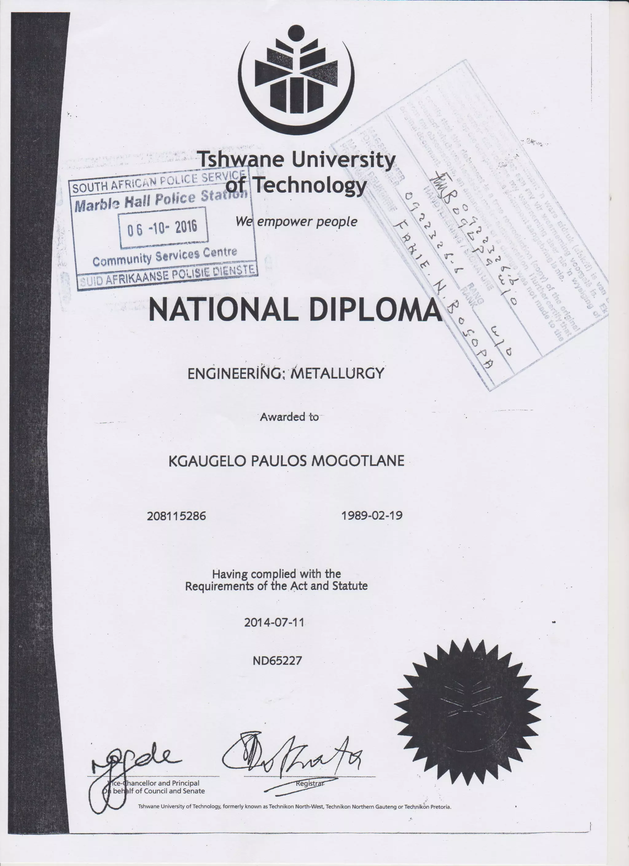 CV of Kgaugelo | PDF