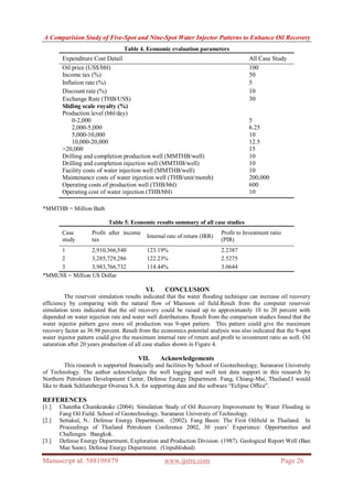 A Comparision Study of Five-Spot and Nine-Spot Water Injector Patterns ...