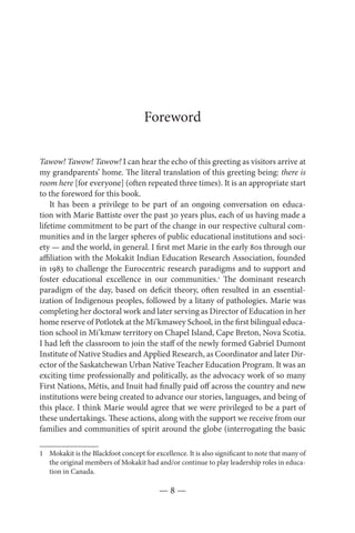 Decolonizing Education Nourishing The Learning Spirit Battiste | PDF