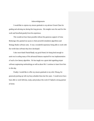 Order Flow Imbalance Trading Algorithm | PDF