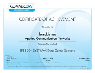 SP8820 Commscope DC Solution | PDF