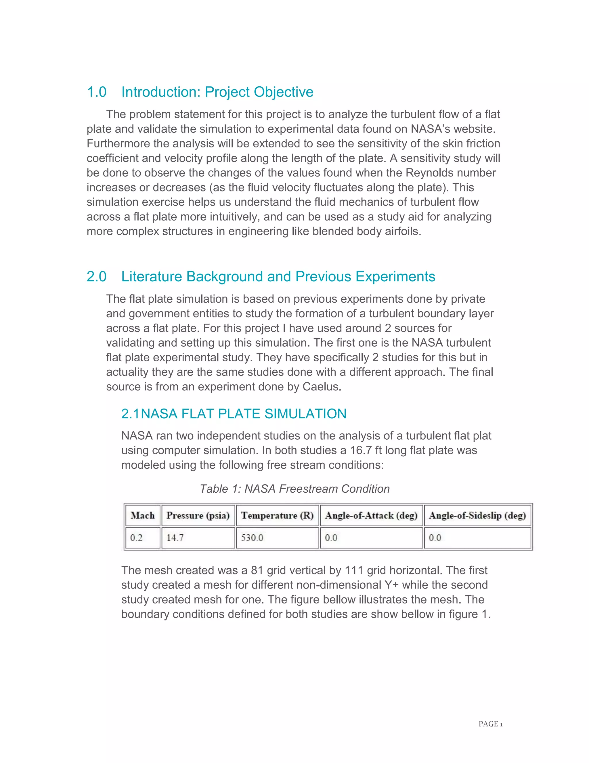 Final Report Turbulant Flat Plate Ansys | PDF