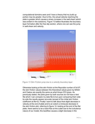 Final Report Turbulant Flat Plate Ansys | PDF