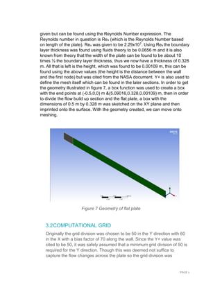 Final Report Turbulant Flat Plate Ansys | PDF