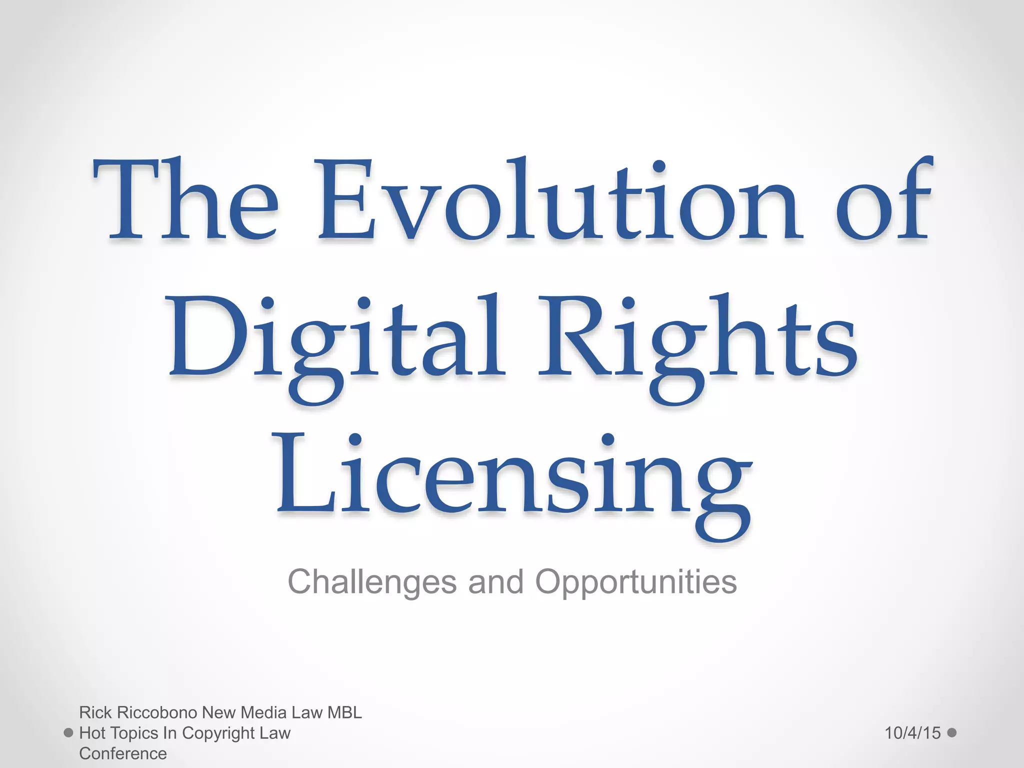 Presentation MBL Digital Rights | PPT