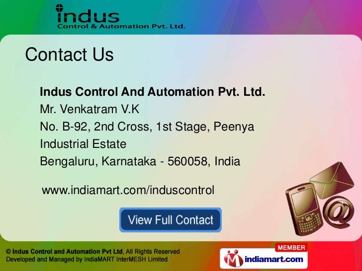Indus Control and Automation Pvt Ltd,Karnataka,India