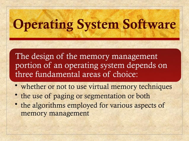 Chapter 8 - Virtual memory - William stallings.ppt | Operating Systems | Computer Software and ...