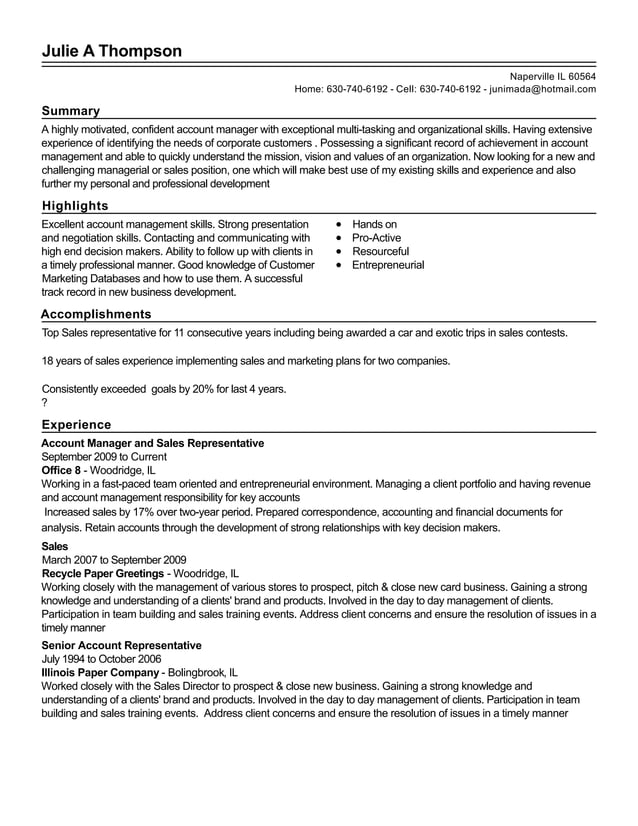Julie A Thompson Resume 0719151708 | PDF