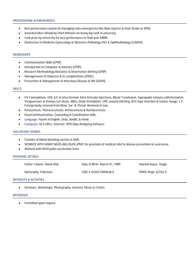 dr Neeraj CV-1 | PDF