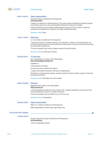 CV_Boban_Čegar-EN | PDF