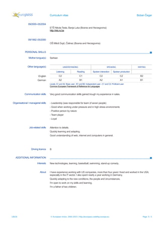 CV_Boban_Čegar-EN | PDF