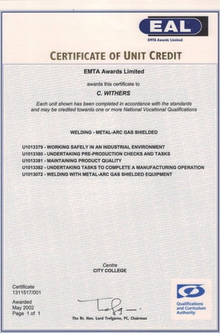 Engineering Certificate | PDF