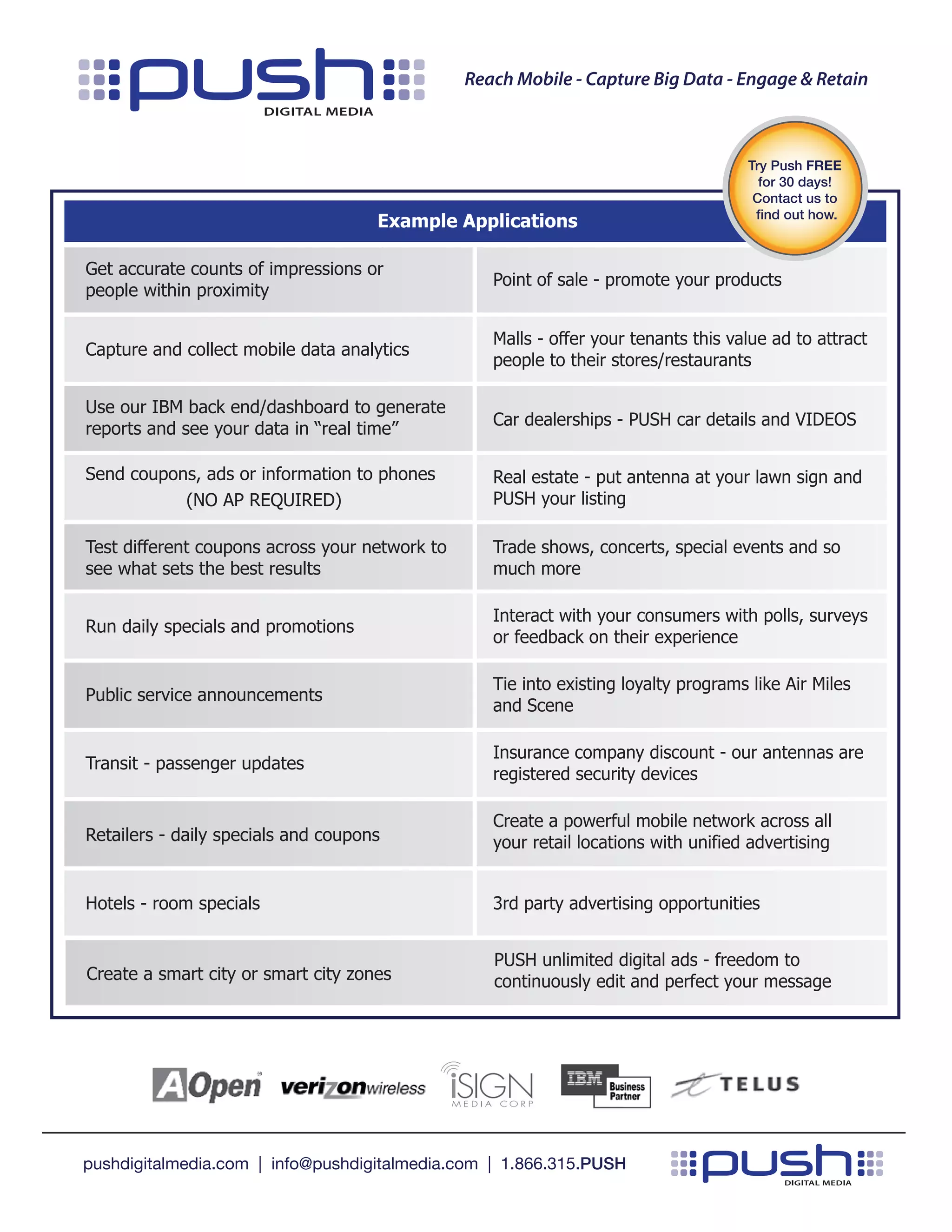 PUSH - Application Examples | PDF