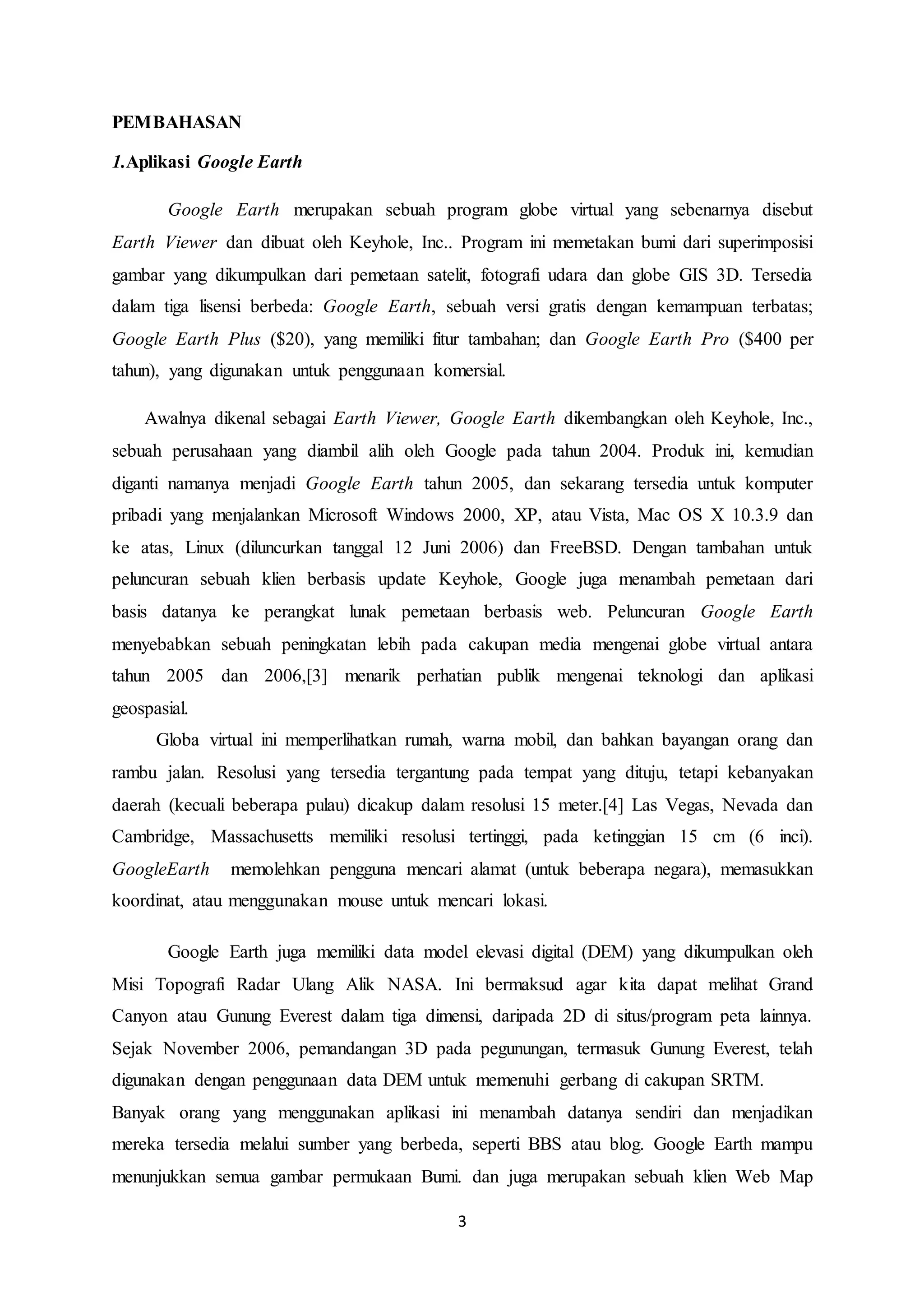 PEMBELAJARAN ELIPS DENGAN MENGGUNAKAN GOOGLE EARTH | PDF