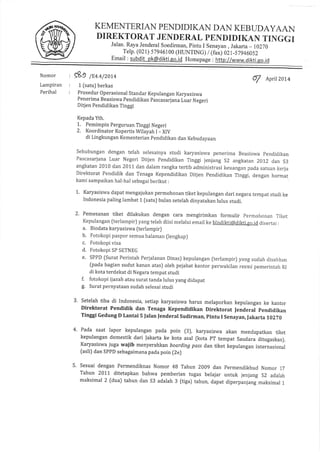 589. sop-kepulangan-2014 | PDF