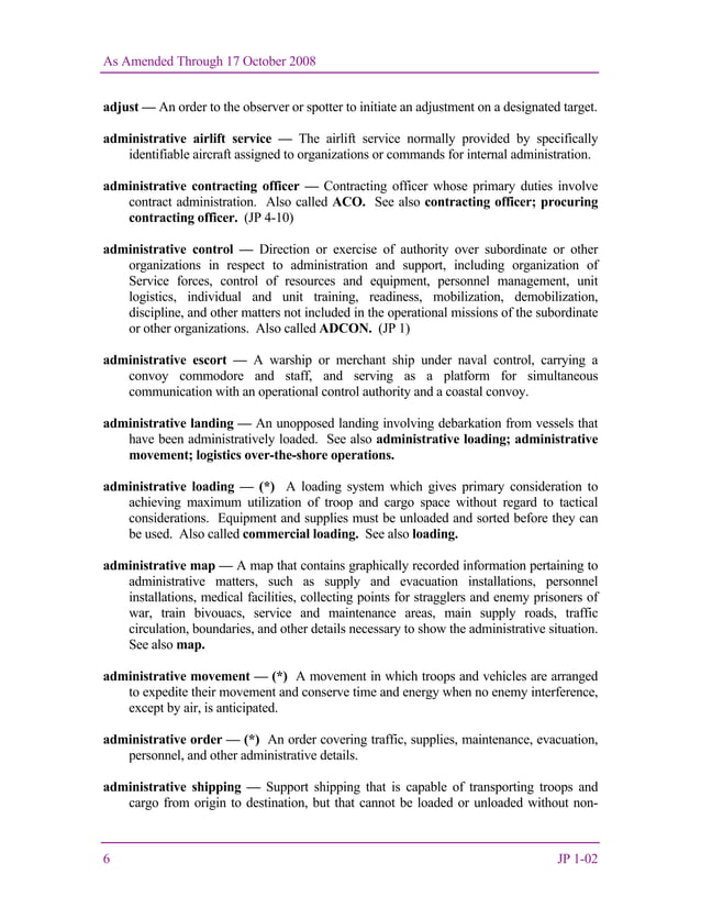 Dictionary Of Military And Associated Terms | PDF