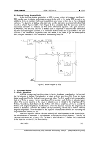 Coordination of blade pitch controller and battery energy storage using firefly algorithm for ...