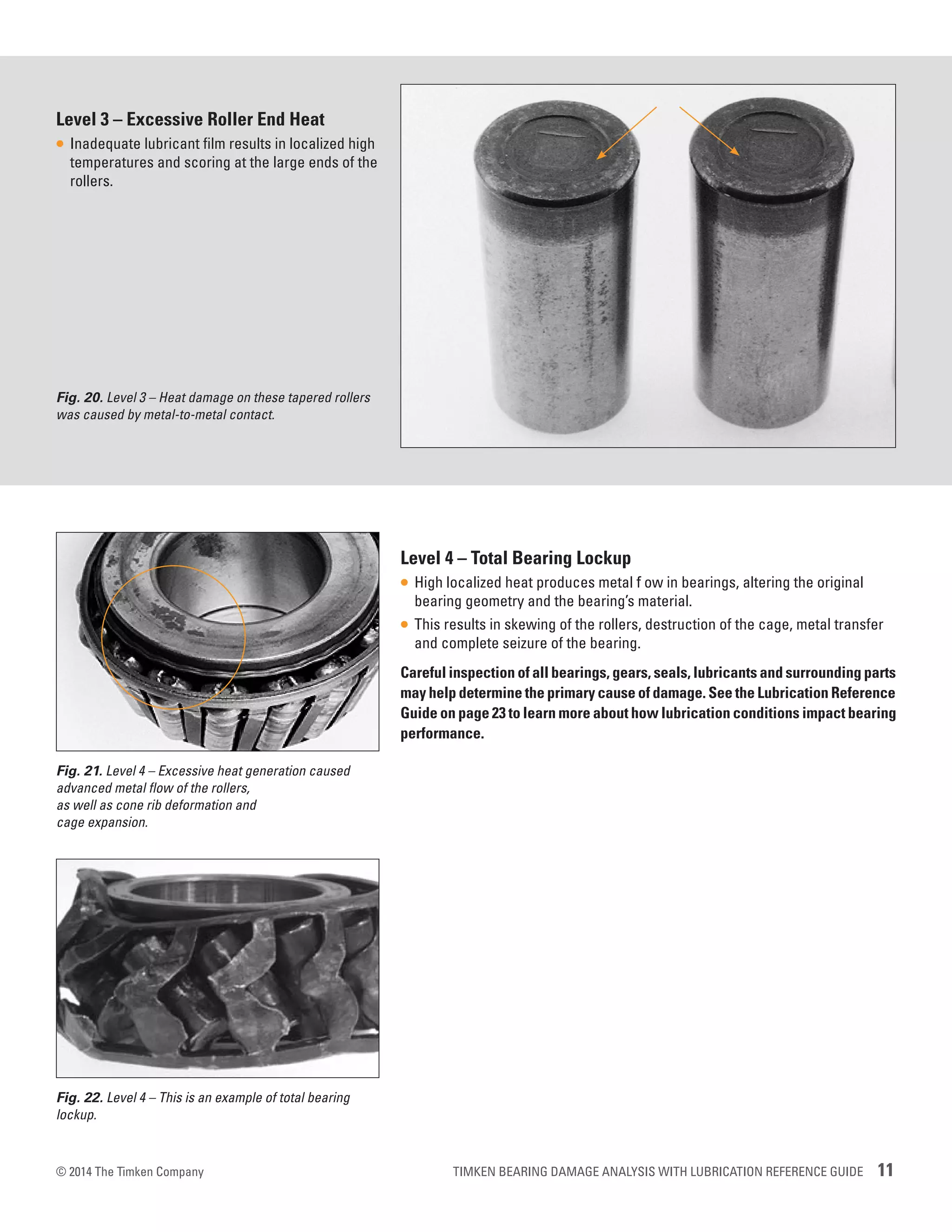 Timken bearing damage analysis with lubrication reference guide | PDF