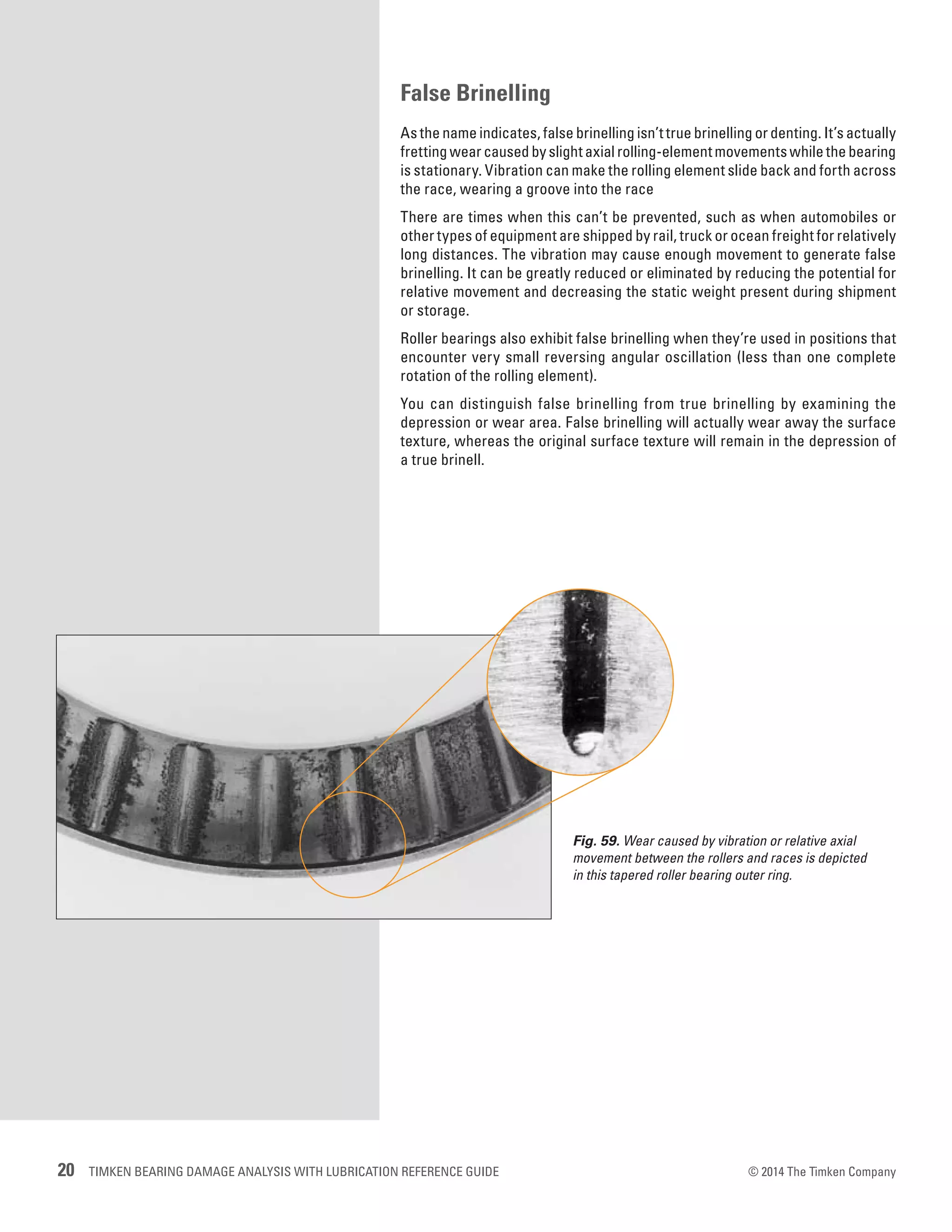 Timken bearing damage analysis with lubrication reference guide | PDF