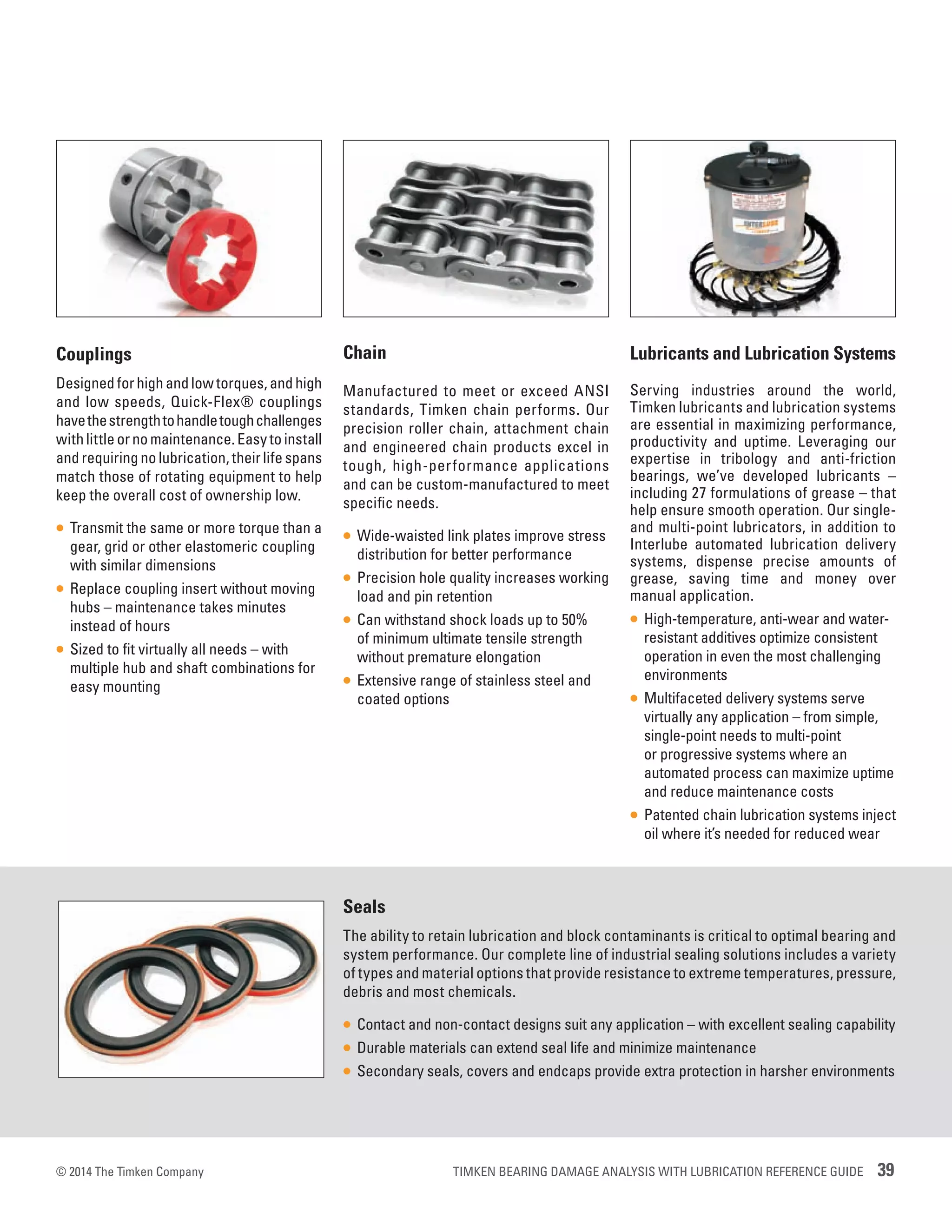 Timken bearing damage analysis with lubrication reference guide | PDF