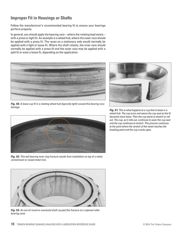 Timken bearing damage analysis with lubrication reference guide | PDF