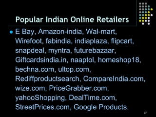 Online Retailing - India & Interntional | PPTX
