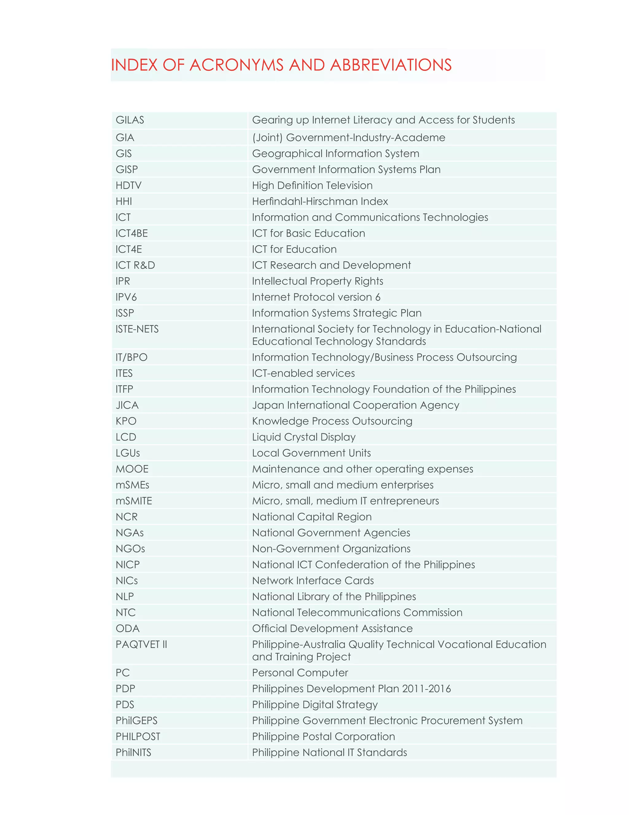 The Philippine Digital Strategy 2011-2016 | PDF