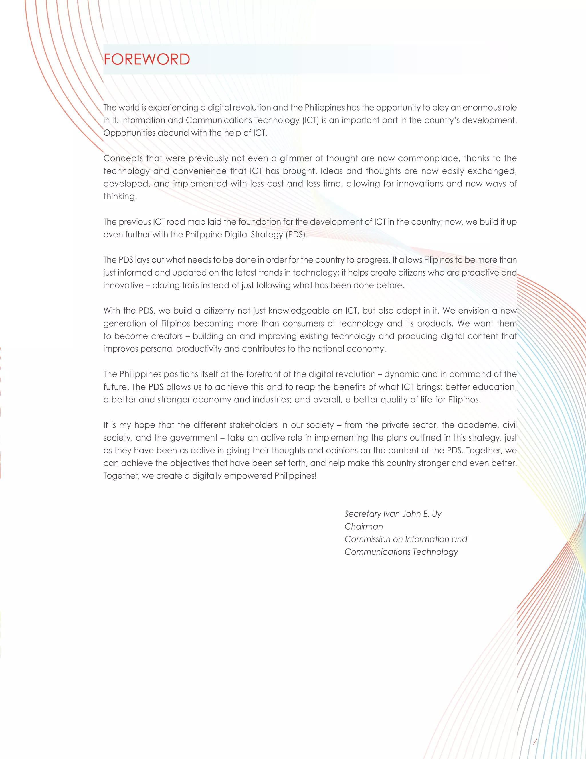 The Philippine Digital Strategy 2011-2016 | PDF