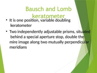 Keratometer-ppt.pptx..................... | PPTX