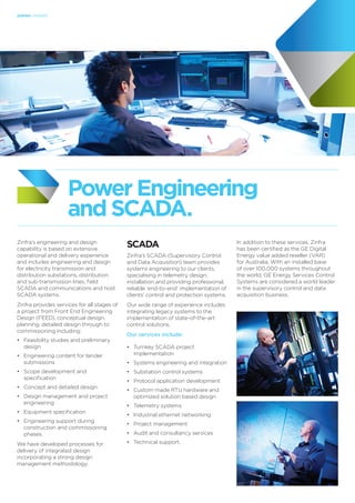Zinfra Group Australia: Power Brochure | PDF