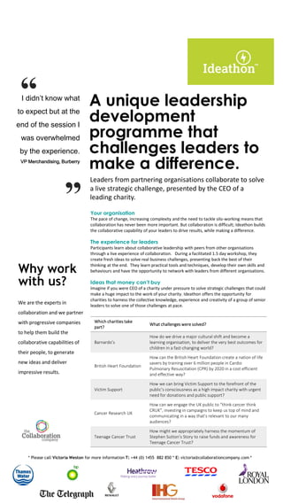 Ideathon Overview 2016 - participants | PDF | Business Expos ...