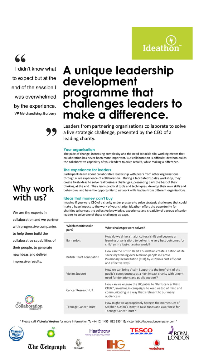 Ideathon Overview 2016 - participants | PDF | Business Expos & Conferences | Events