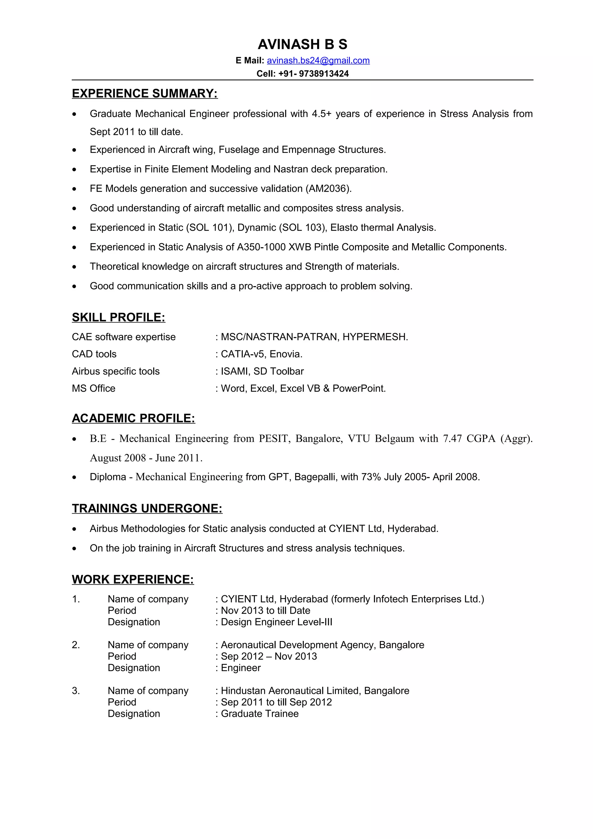 Avinash_Seenappa_Resume | PDF