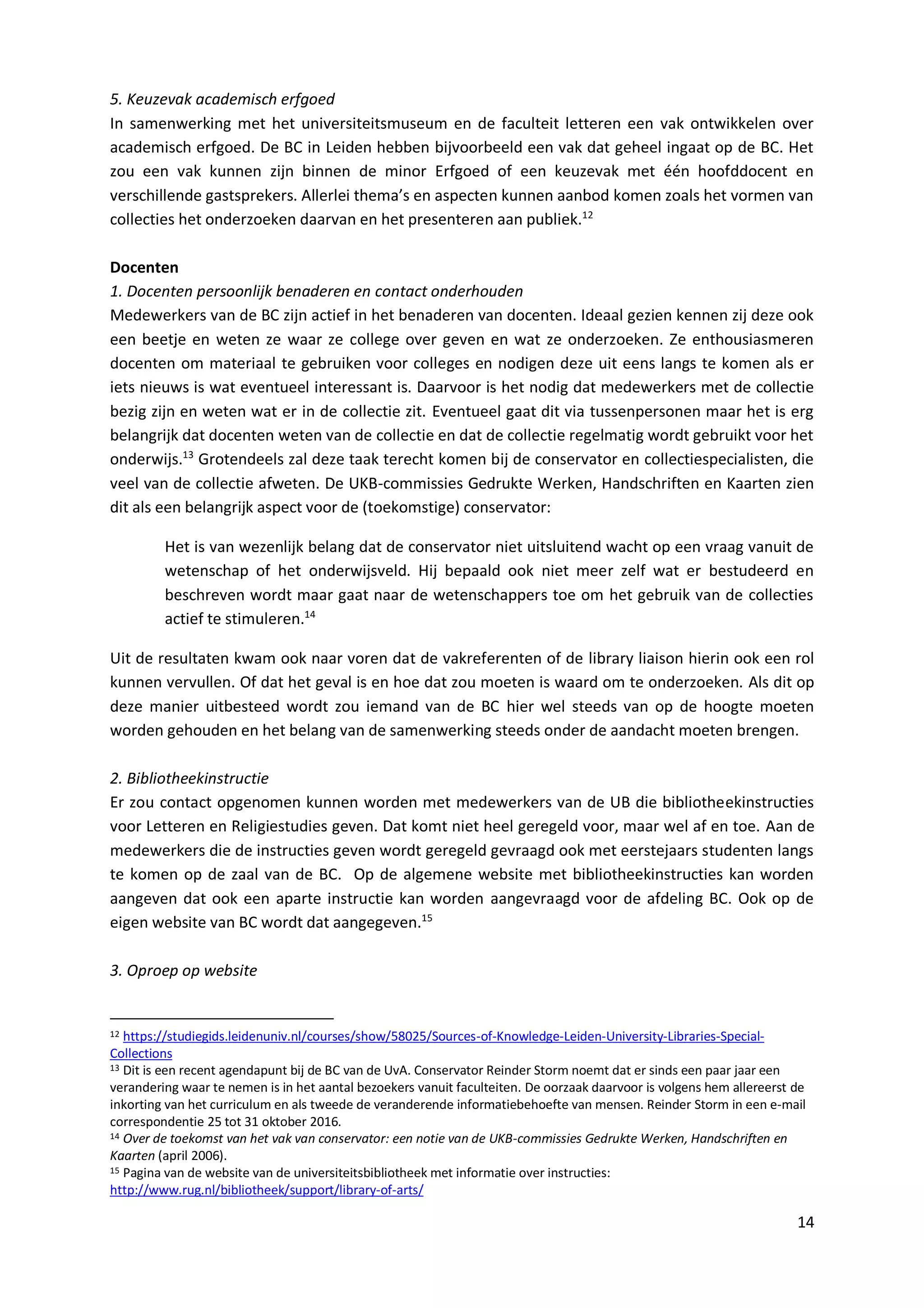 Adviesverslag Bijzondere Collecties 2 | PDF