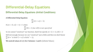Delay-Differential Equations. Tools for Epidemics Modelling | PPTX