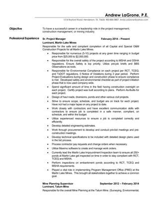 Andrew LaGrone Resume | PDF