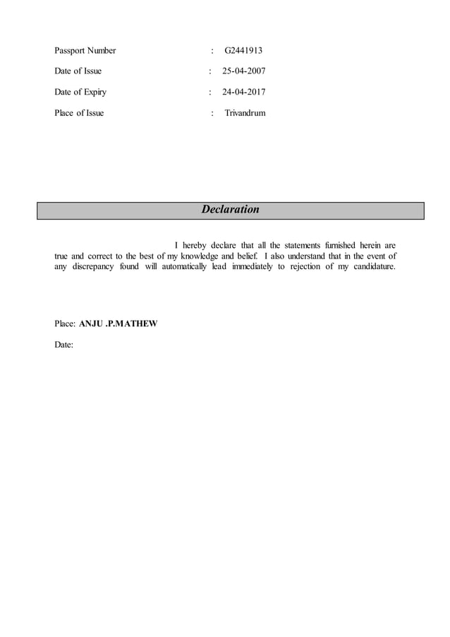 Anju New Cv | DOCX | Resume Writing and Advice | Job Search