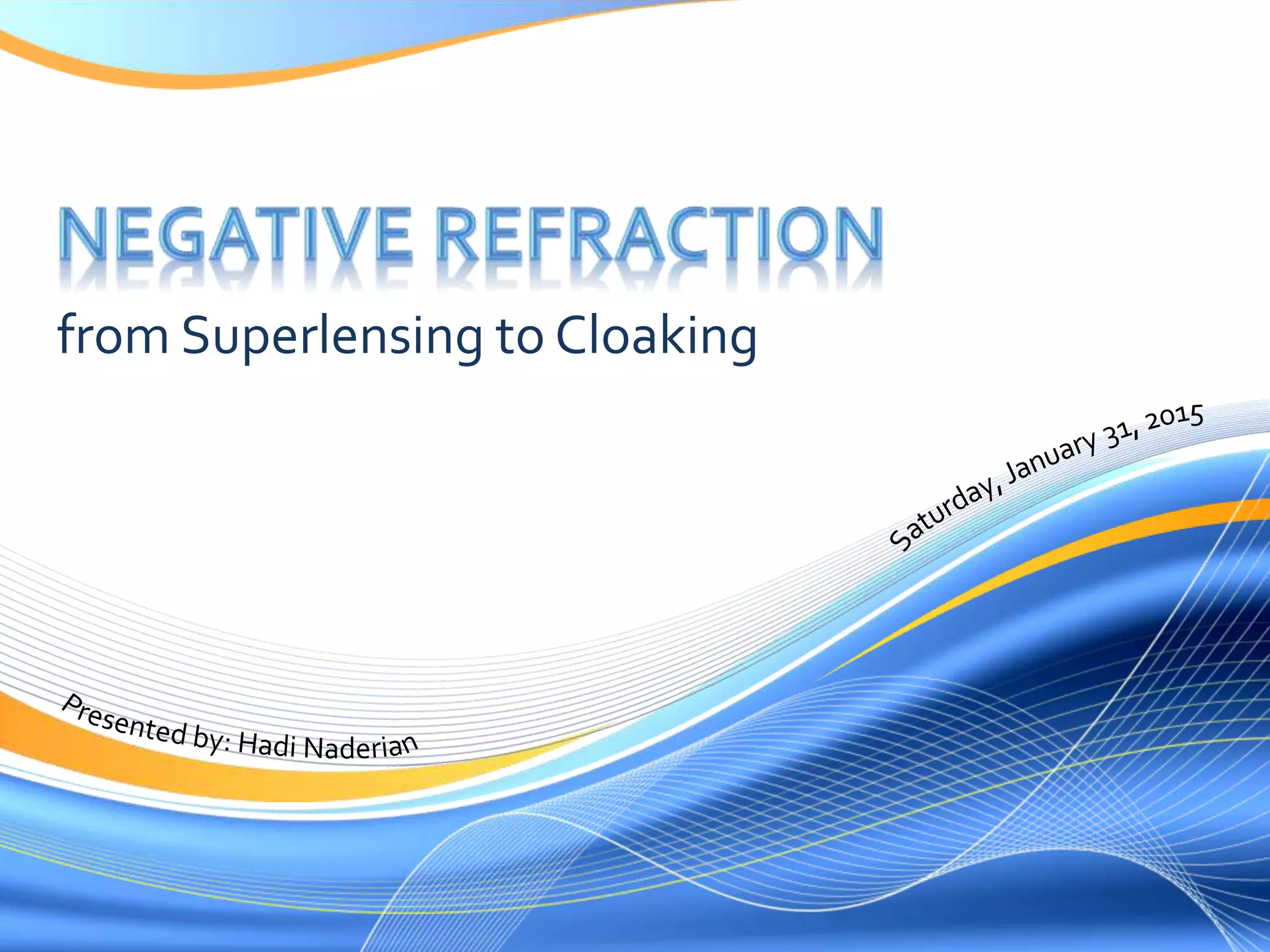 Negative Refraction | PPTX