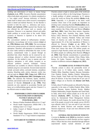 a review study on fluoride toxicity in water and fishes current status ...