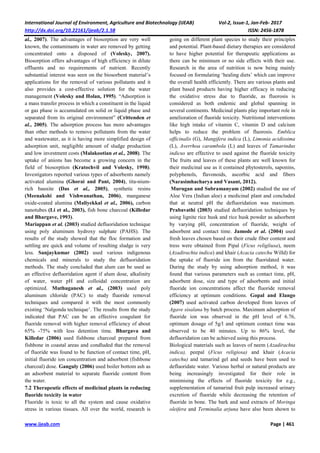 a review study on fluoride toxicity in water and fishes current status ...
