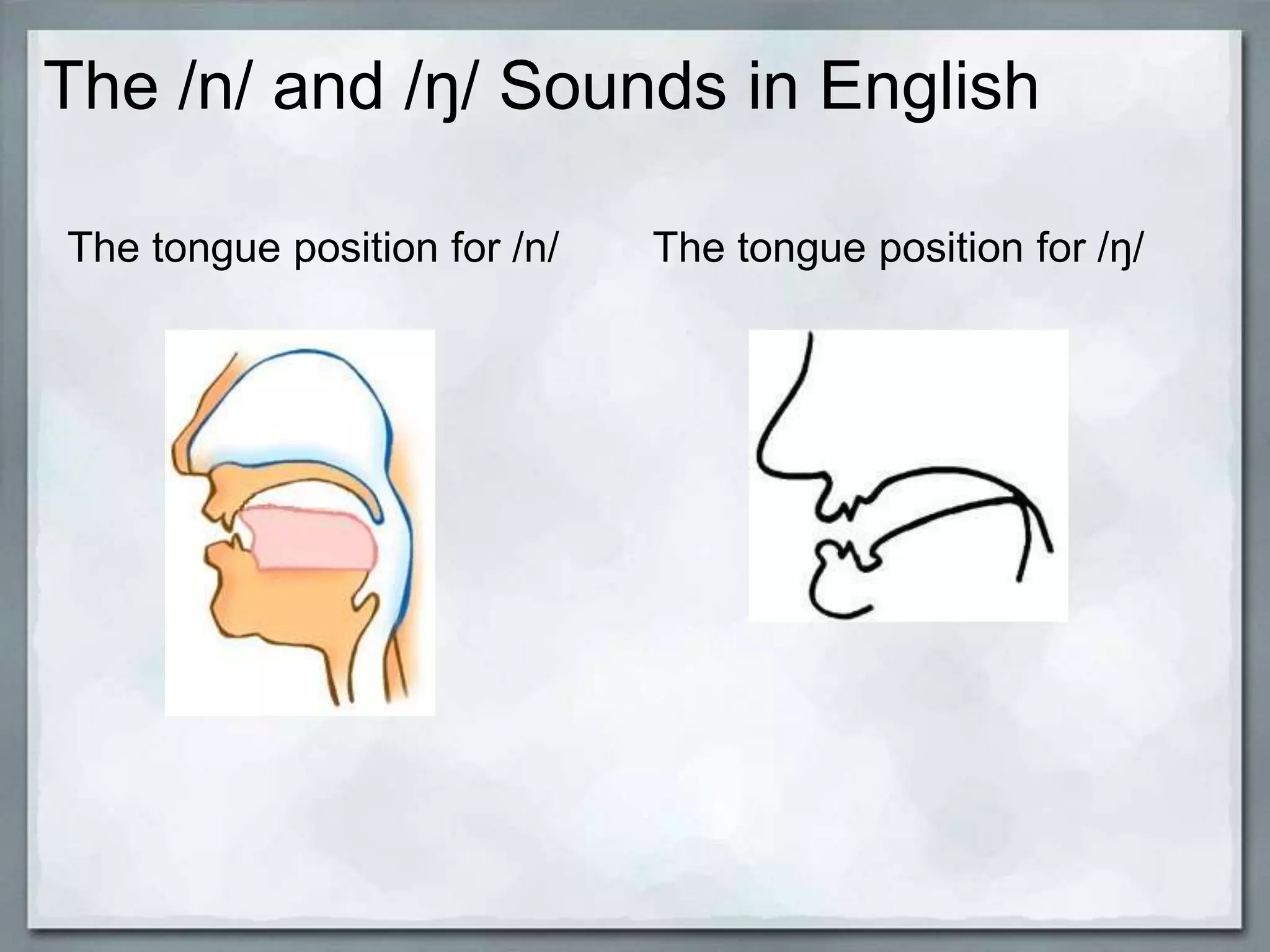 Copy of the /n/, /ŋ/ and /ŋg/ sounds in english | PPTX