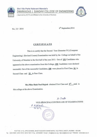 Rank Certificate 1 | PDF