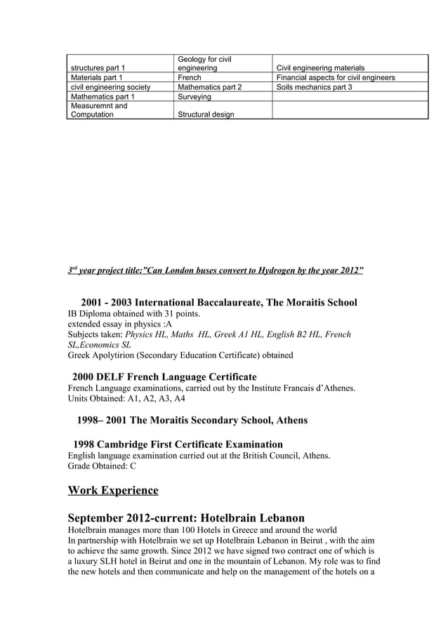 cv sarah final | PDF