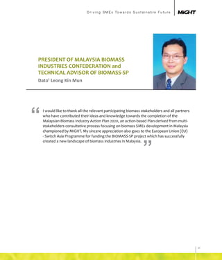 MALAYSIAN BIOMASS INDUSTRY ACTION PLAN 2020 Driving SMEs Towards ...