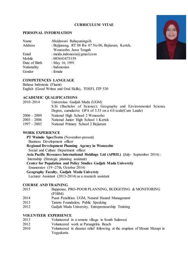 CV Mei | DOCX
