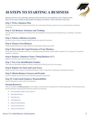 Pre-Business Plan Preparation | PDF