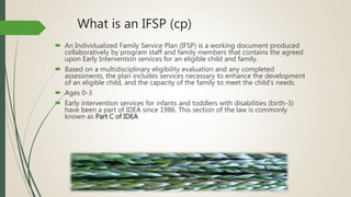 Writing an Individual Family Service Plan for your | PPTX
