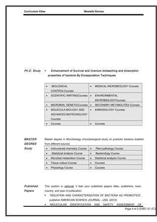 MSA-University-CV-Rec | DOC