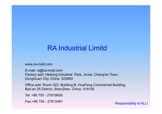 RA Industrial LTD | PPT