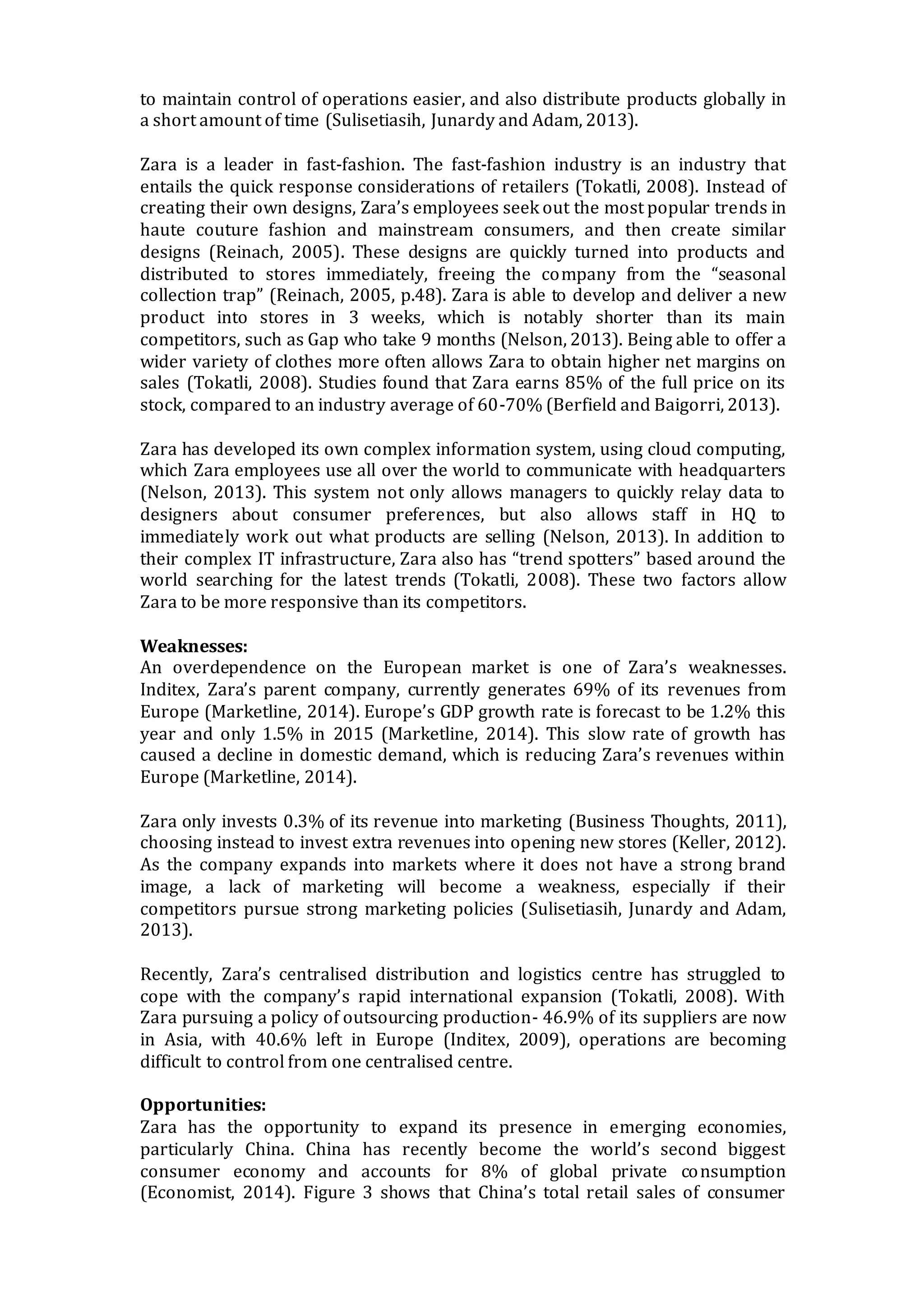 Zara Research Report | DOCX